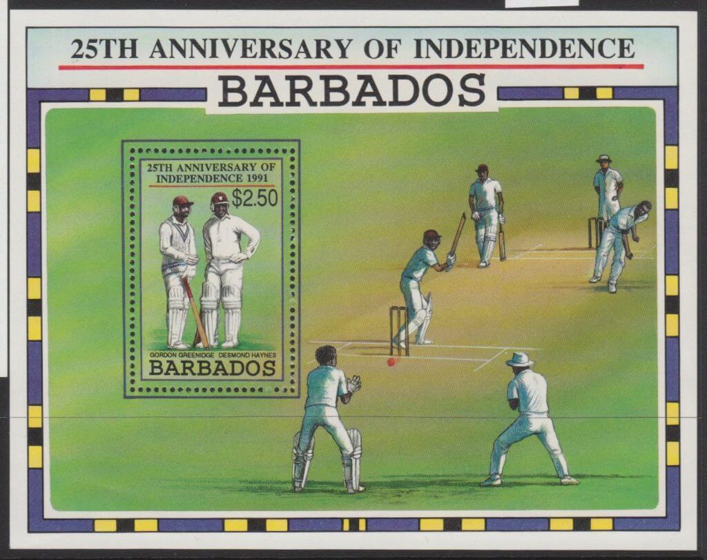 Barbados SGMS970 | 25th Anniversary of Independence Souvenir Sheet ...