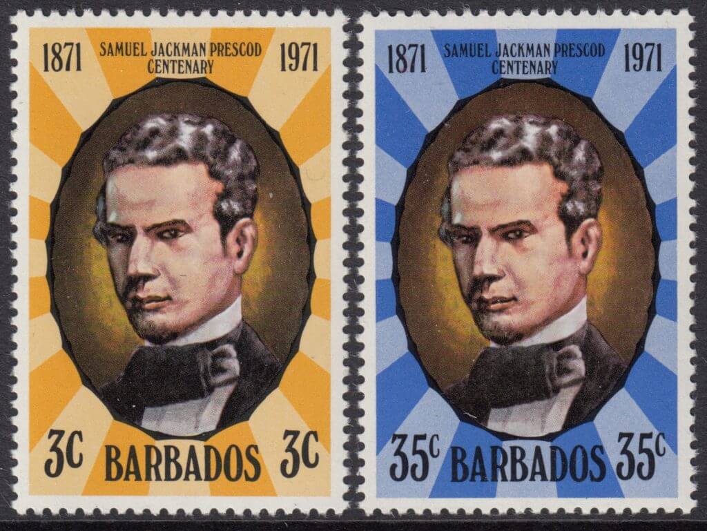 Barbados SG434-435 | Death Centenary of Samuel Jackman Prescod ...