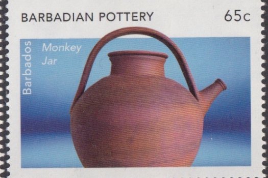 65c Monkey Jar | Barbadian Pottery | Barbados Stamps | Barbados Stamps